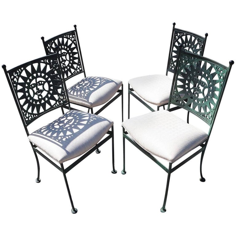 Arthur Umanoff "Mayan" Dining Chairs - Set of Four at 1stDibs