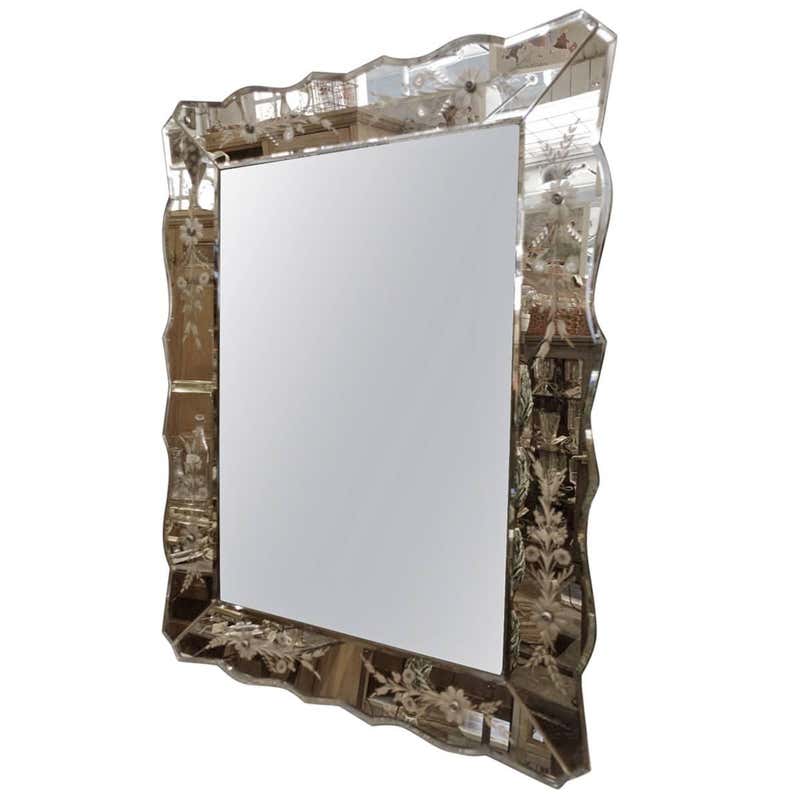Magnificent Venetian Murano Glass Mirror For Sale At 1stdibs
