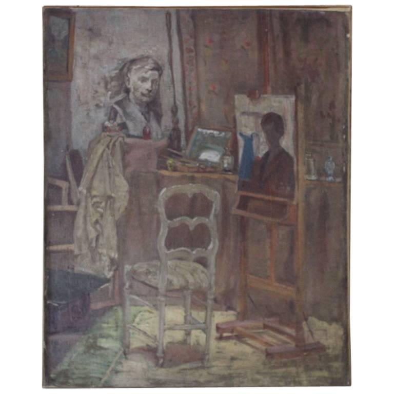 Early 20th Century French Oil on Canvas at 1stDibs