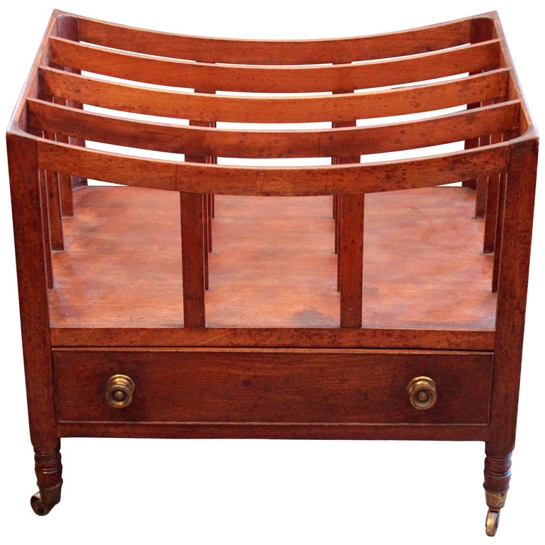 Antique Early 19th Century English Mahogany Magazine Newspaper Stand ...