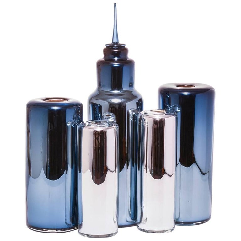 Contemporary Handmade Glass Vessels in Infinity Box - 5th Avenue, NYC ...