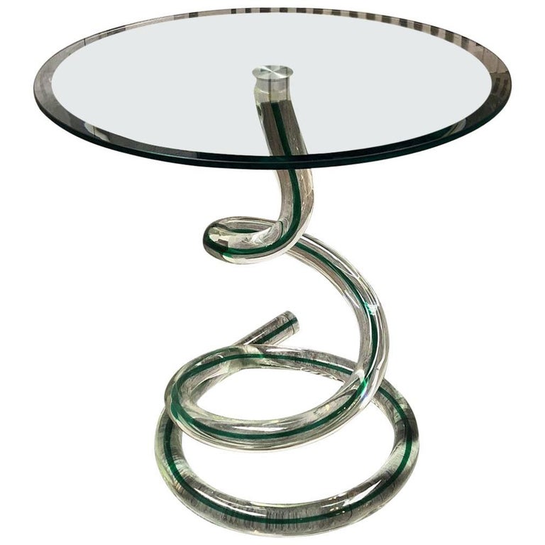 Roche Bobois Murano Glass Ghibli Side Table at 1stDibs