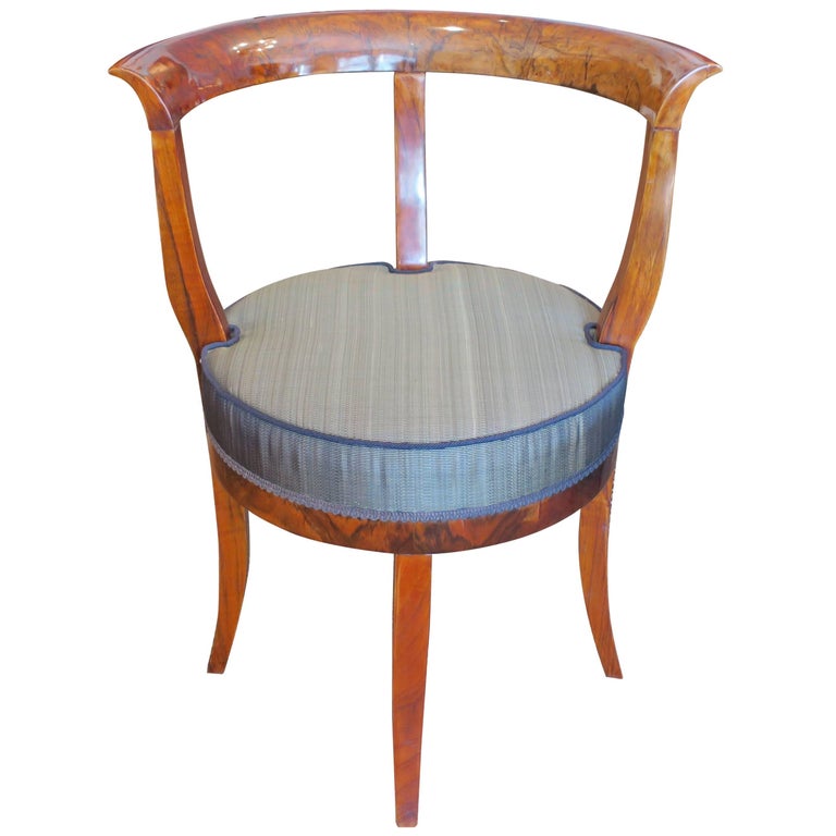 19th Century Biedermeier Style Dolphin Chair at 1stdibs