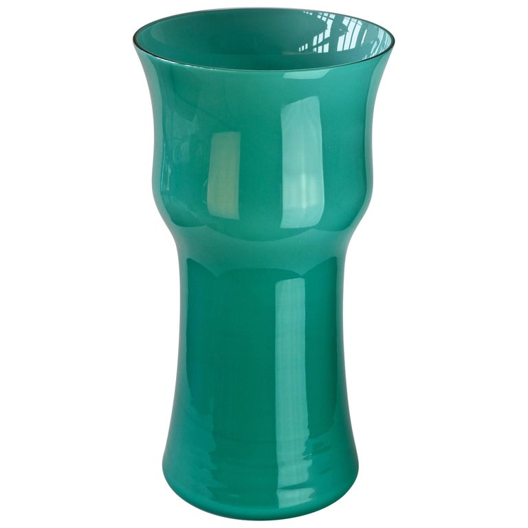 Monumental 18 Inch Tall Cenedese Italian Murano Glass Centrepiece Vase ...