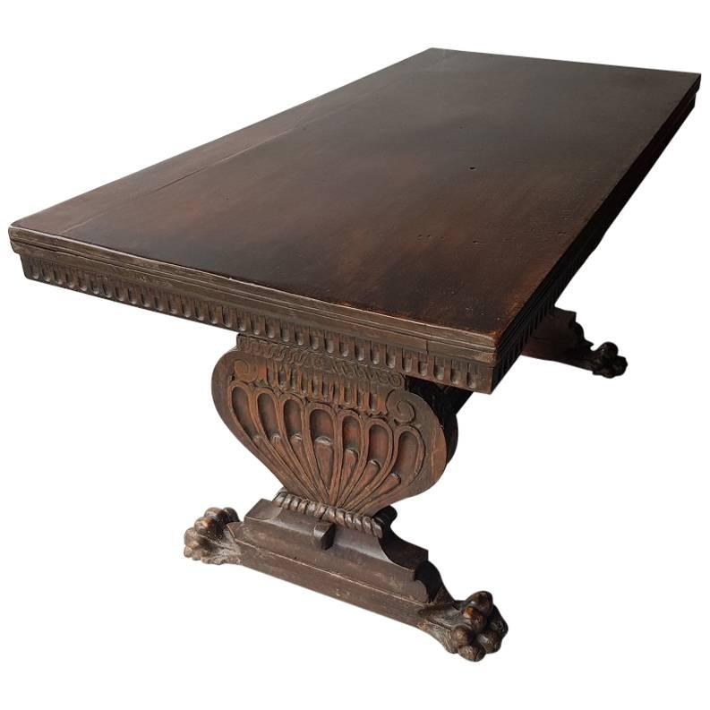 16th-17th Century Italian Walnut Renaissance Table at 1stDibs