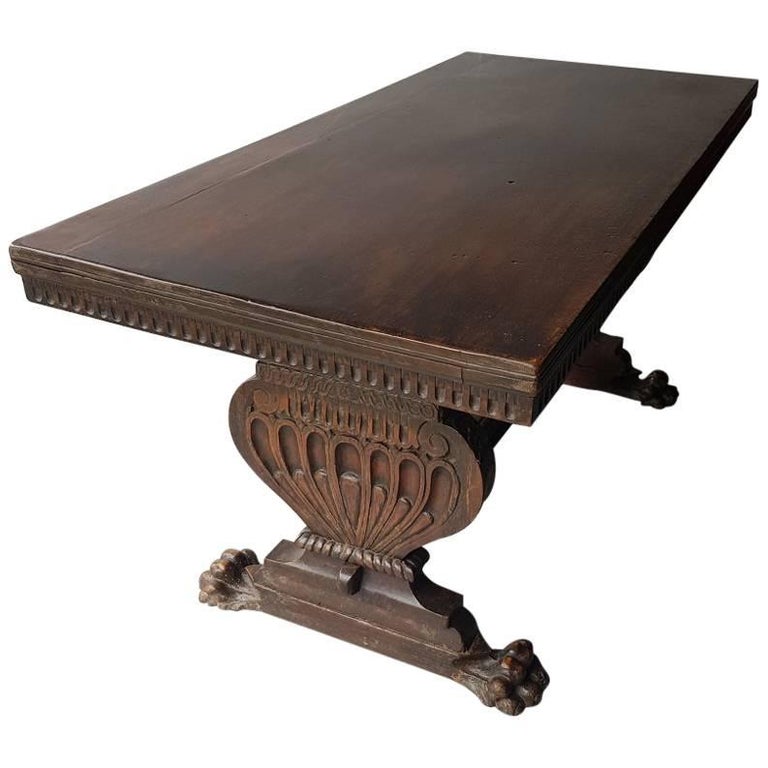 16th-17th Century Italian Walnut Renaissance Table at 1stDibs