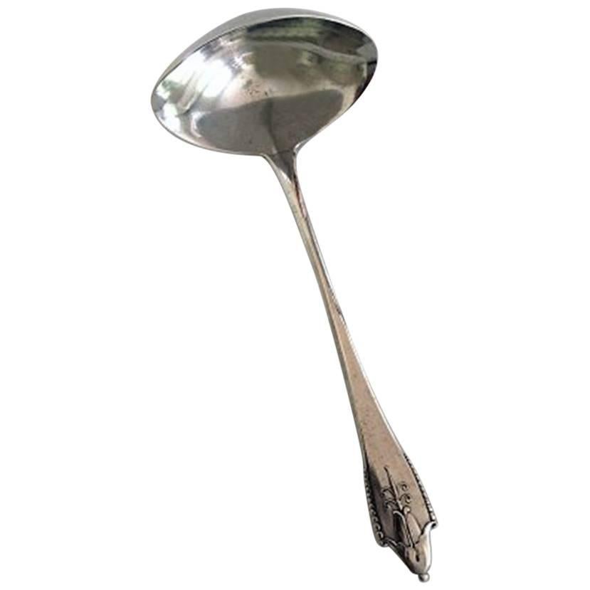 Georg Jensen Sterling Silver Acorn Gravy Ladle No 153 For Sale at 1stDibs