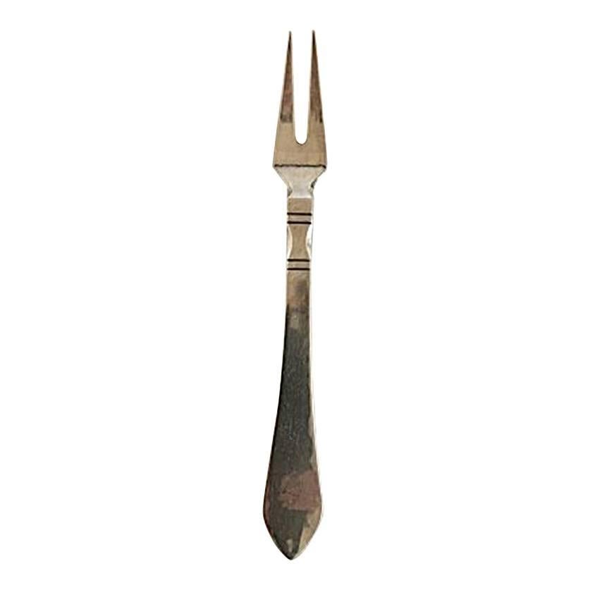 Georg Jensen Handcrafted Sterling Silver Continental Fish Fork For Sale ...