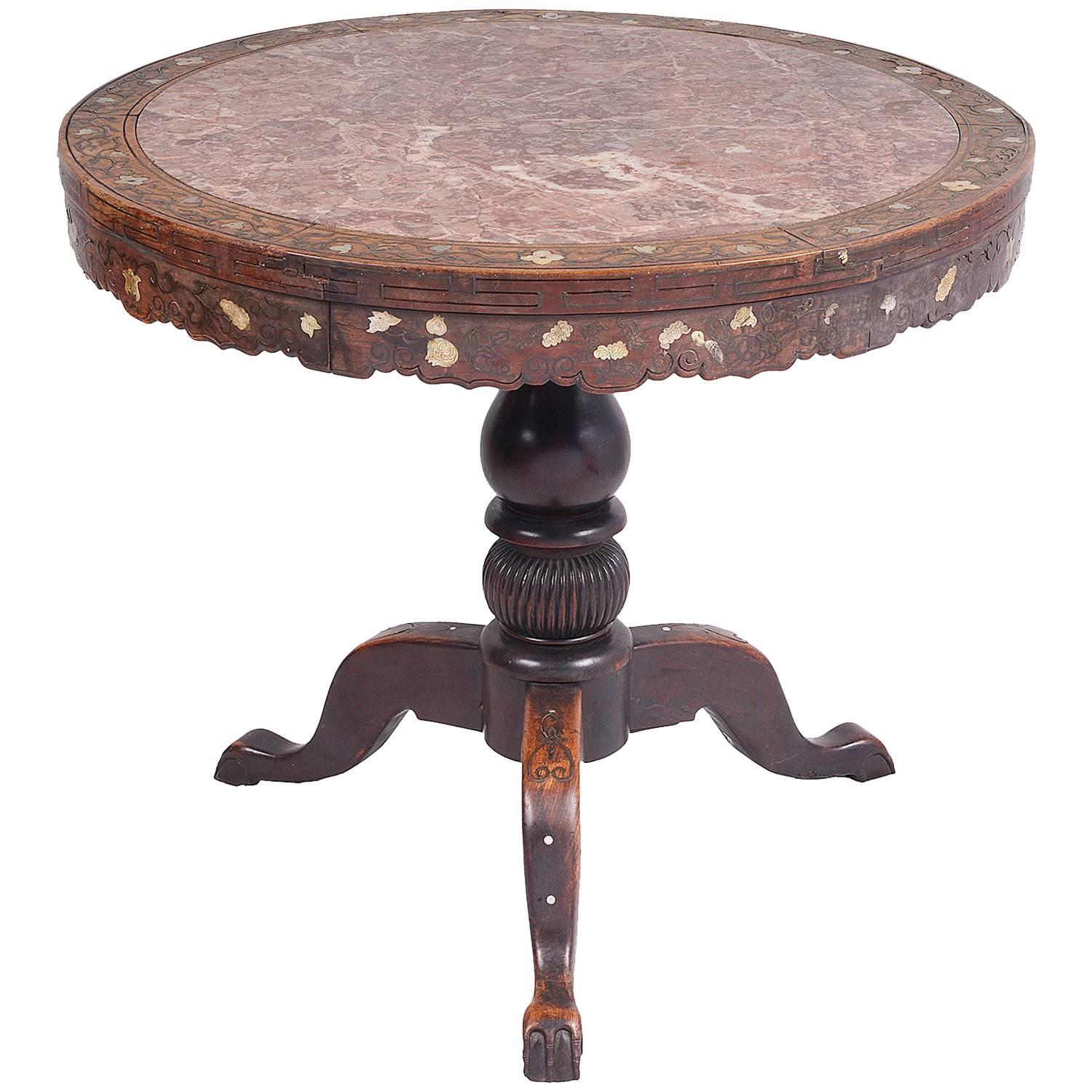 19th Century Chinese Hardwood Centre Table For Sale at 1stDibs