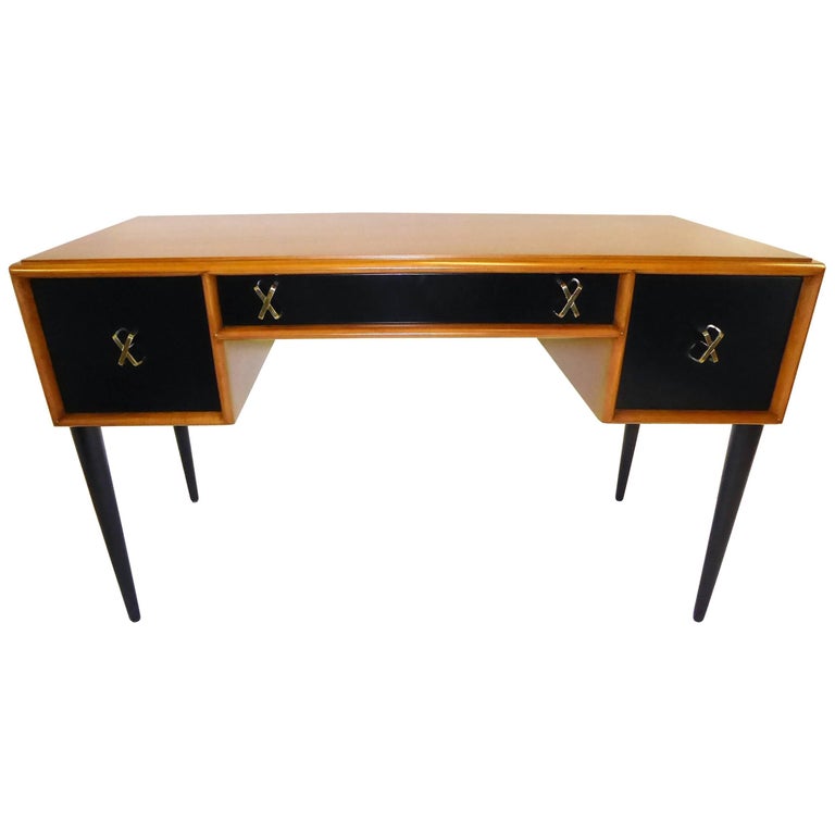 Early 1950s Paul Frankl Desk Vanity for John Stuart Johnson Furniture ...