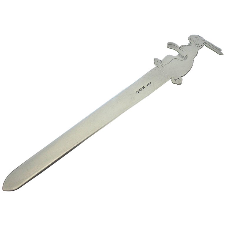George V Novelty Silver Rabbit Letter Opener 'Benjamin Rabier', 1929 at ...