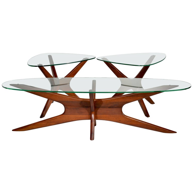 Set of Walnut "Jacks" Tables by Adrian Pearsall at 1stDibs