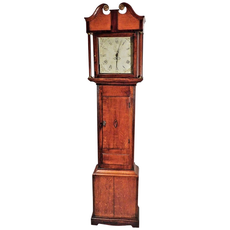 Georgian Oak Tall Case Clock by Isaac Court of Henley, England, circa ...