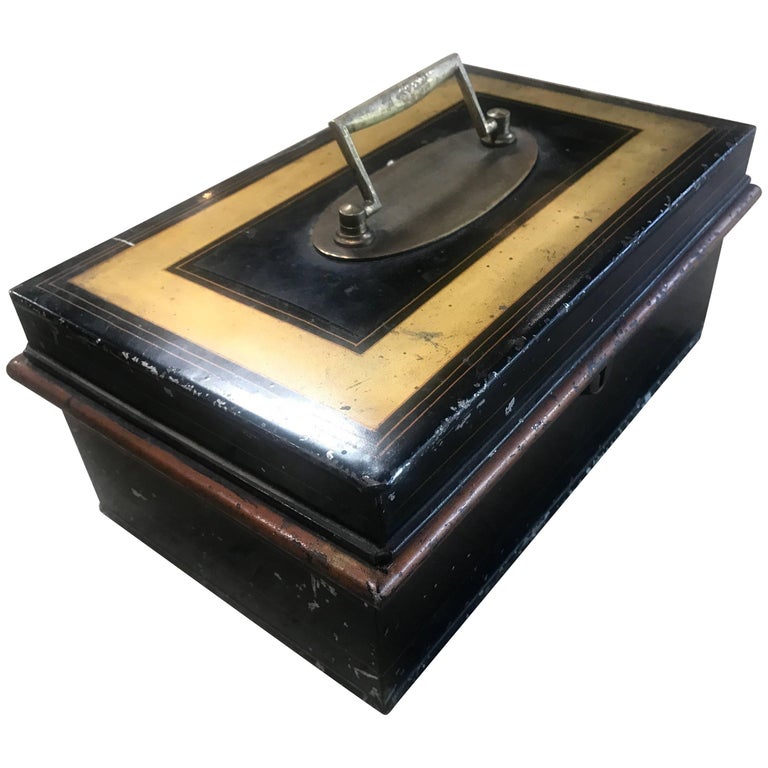 19th Century Italian Antique Safe Iron Box at 1stDibs | antique safe box