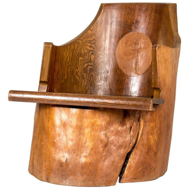 Pine Stump Stool Made in Sweden, 1934 For Sale at 1stDibs