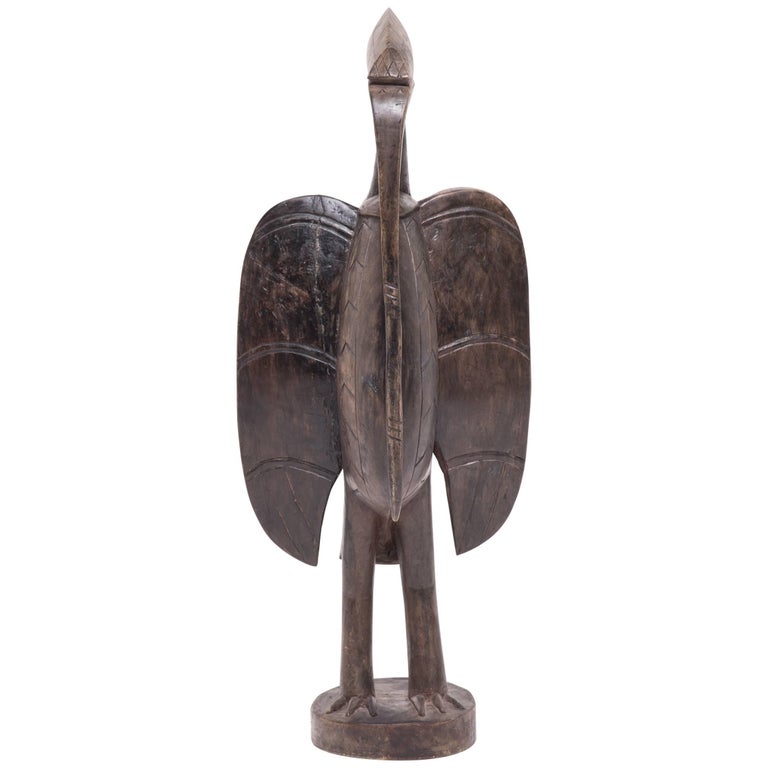 Ivory Coast Senufo Standing Bird at 1stDibs