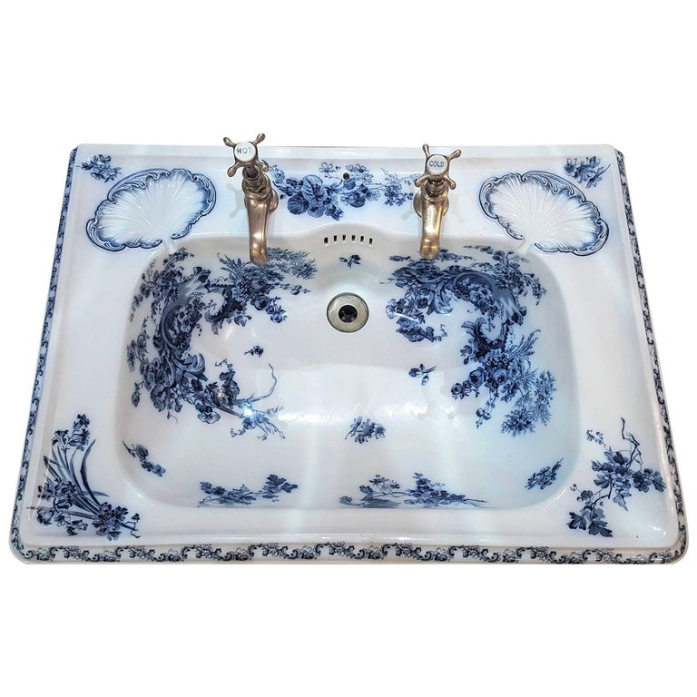 High Victorian Porcelain Sink at 1stDibs