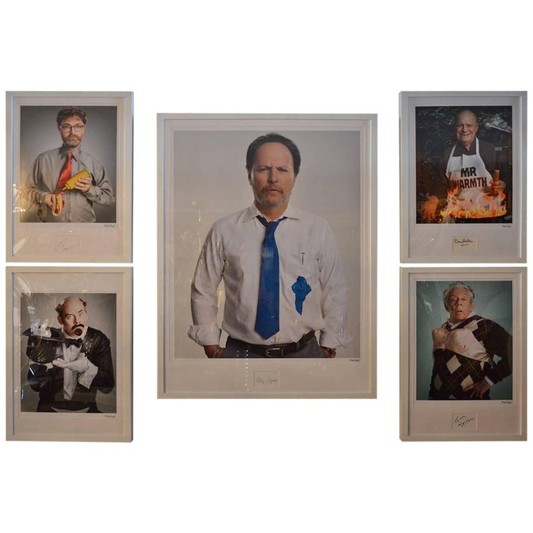 Set of Five Portraits of Funny People by Matt Hoyle For Sale at 1stDibs