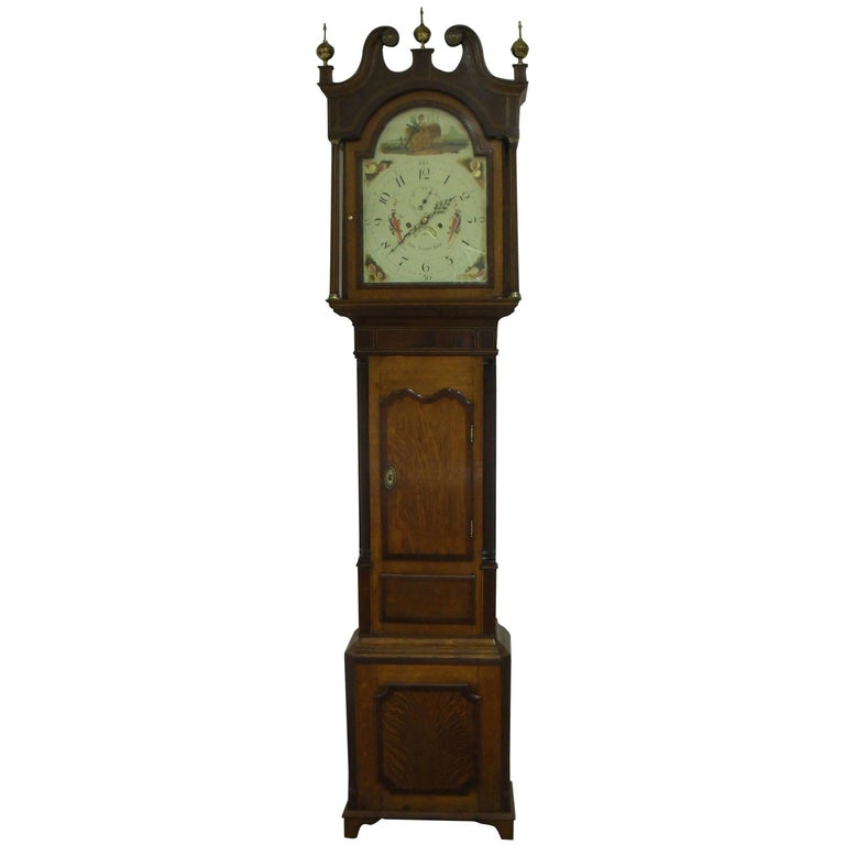 English Longcase Regulator Clock at 1stdibs
