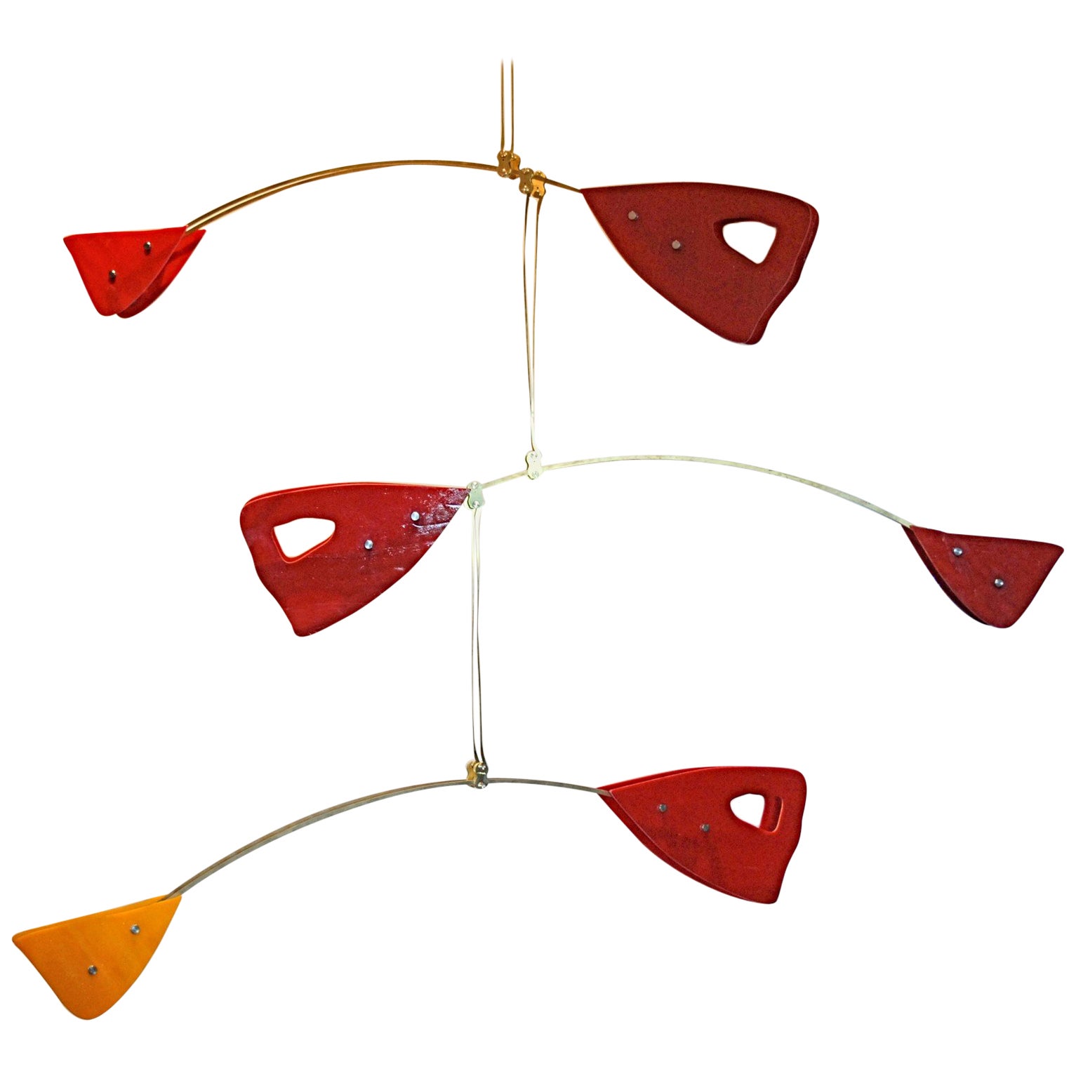 Vintage Red Mobile After Alexander Calder at 1stDibs