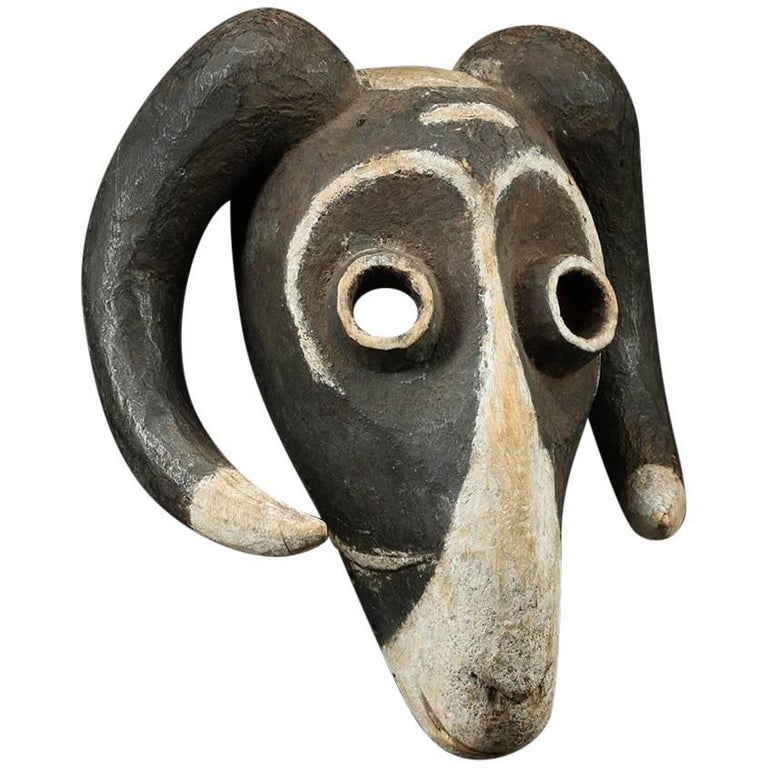 Eastern Pende Tribal Ram Mask, Congo, 'DRC' at 1stDibs