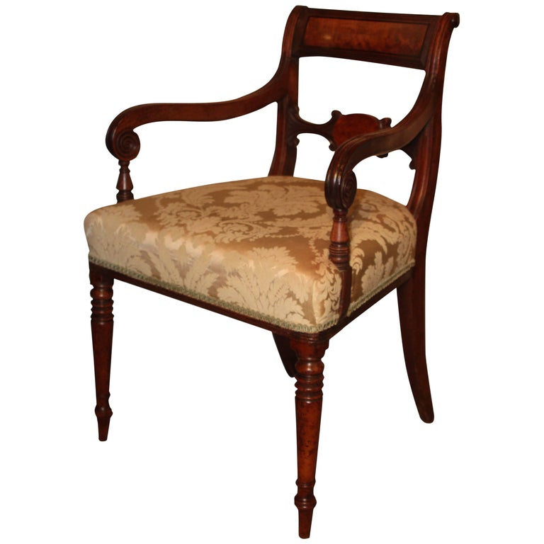 Regency Carver Chair at 1stDibs