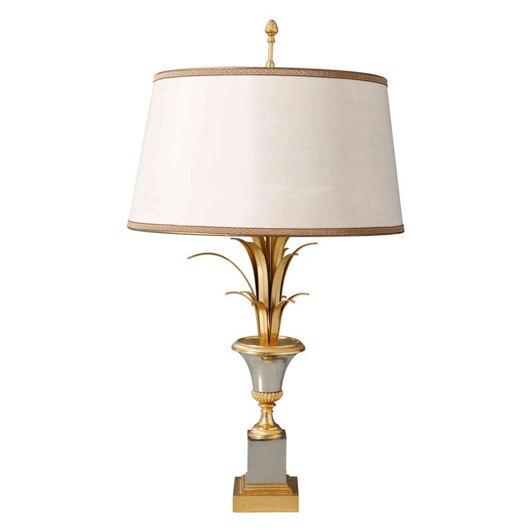 Maison Charles Palm Three Table Lamp, 1970s For Sale at 1stDibs