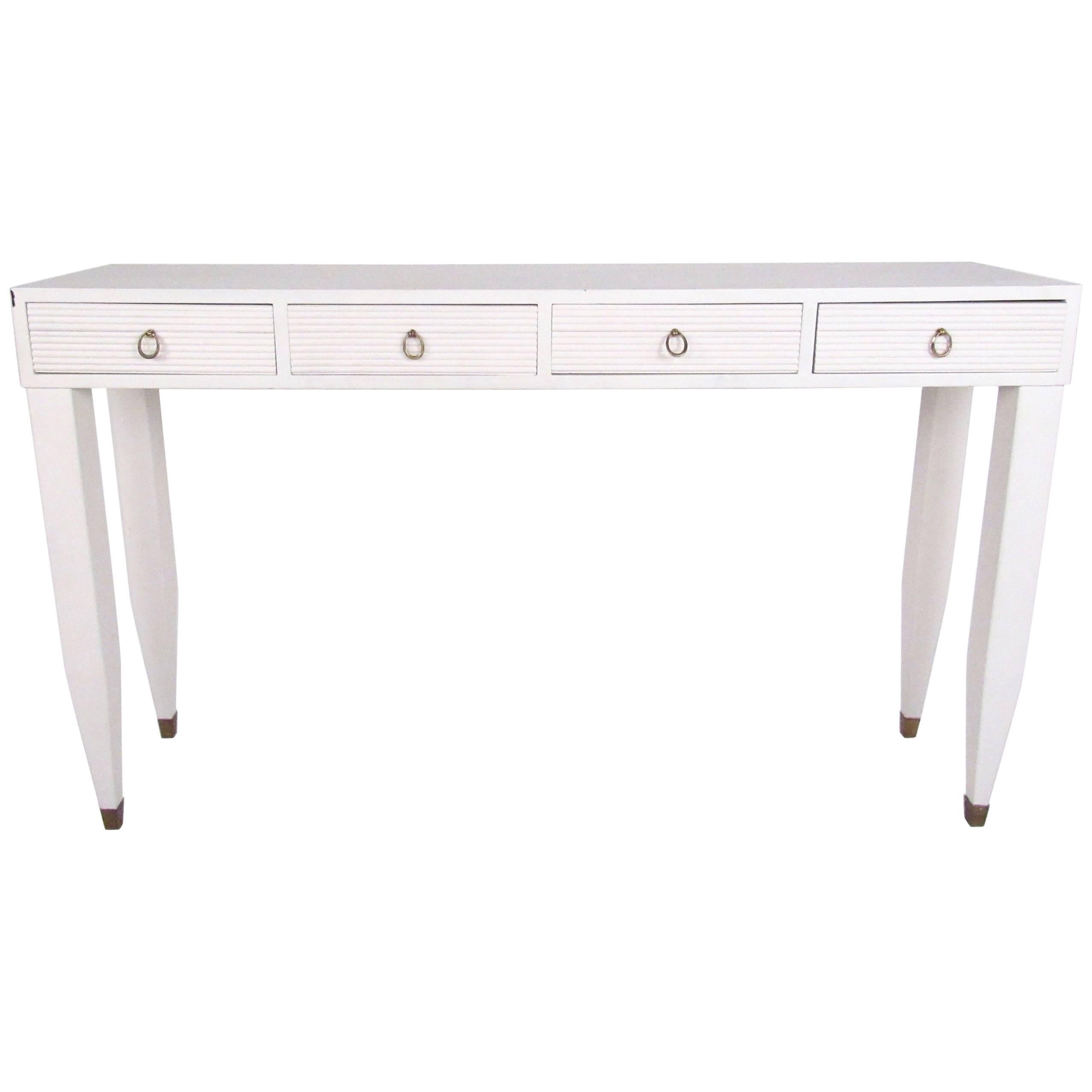 Contemporary Modern Four-Drawer Console Table For Sale at 1stDibs