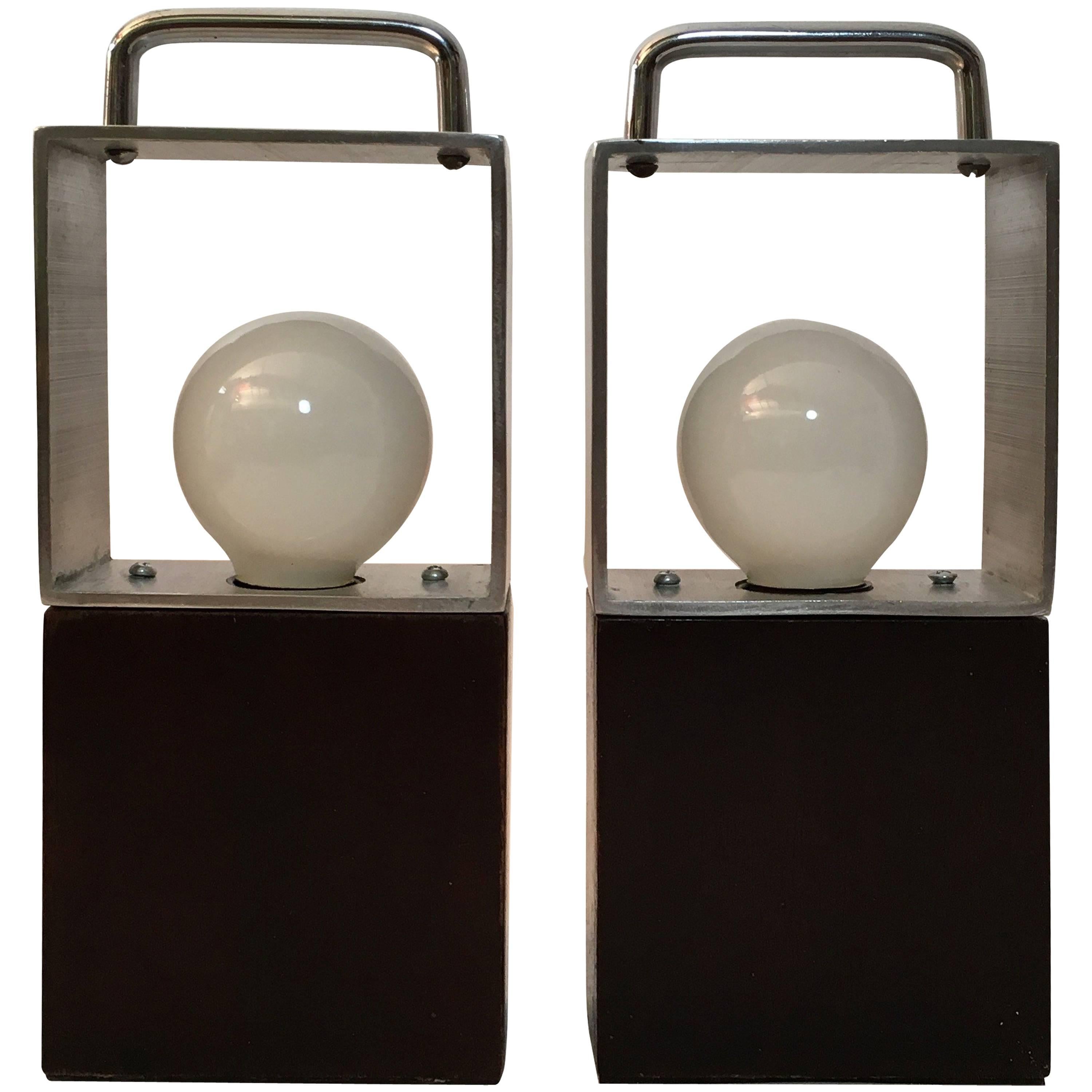 Modernist Perforated Aluminum Lamp after Mategot For Sale at 1stDibs