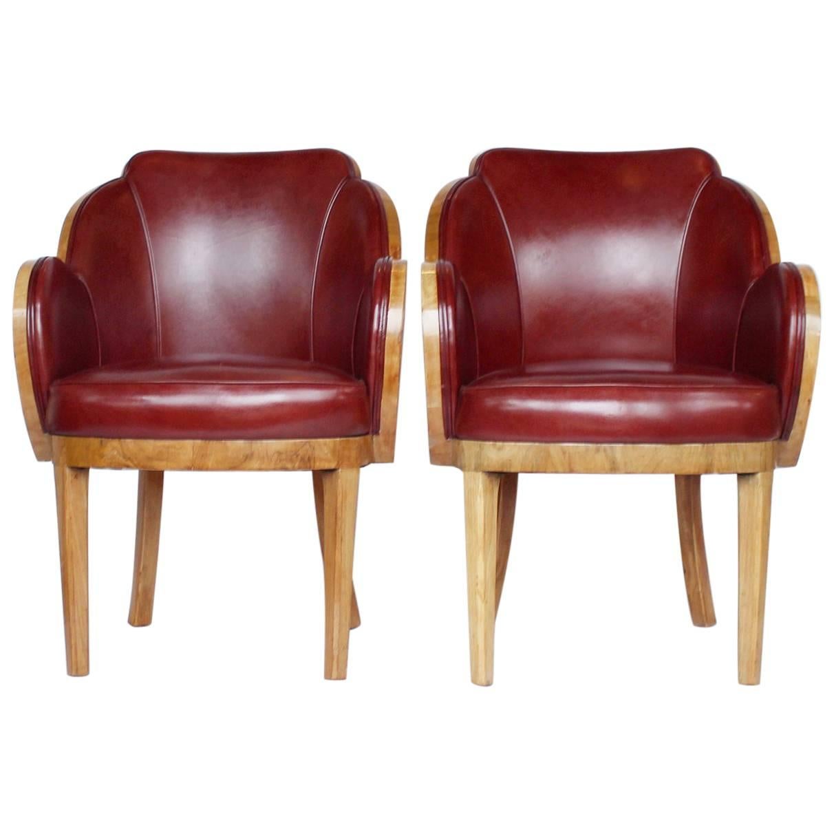 Epstein Art Deco Cloud Back Chairs at 1stDibs