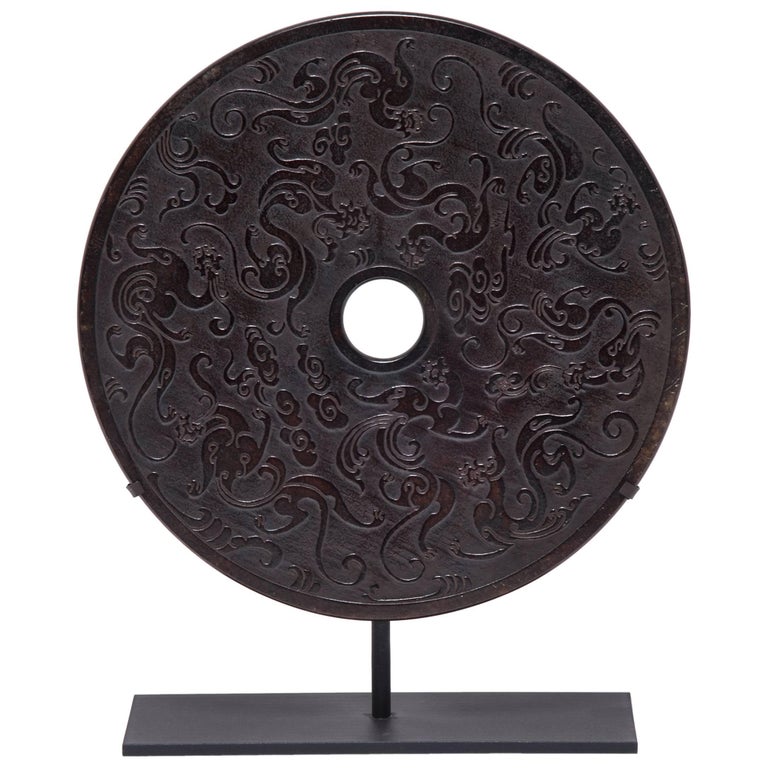 Chinese Celestial Dragon Bi Disc at 1stdibs