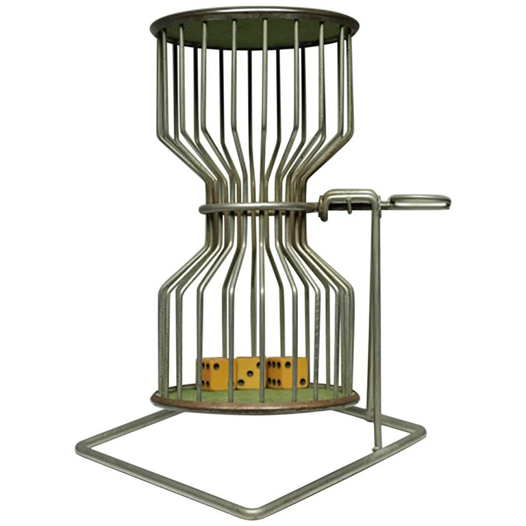 Large Vintage "Chuck-A-Luck" Casino Dice Game with Bakelite Dice For ...