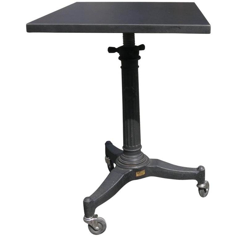 Vintage Karlo Adjustable Industrial Typewriter Table Side Table Custom ...