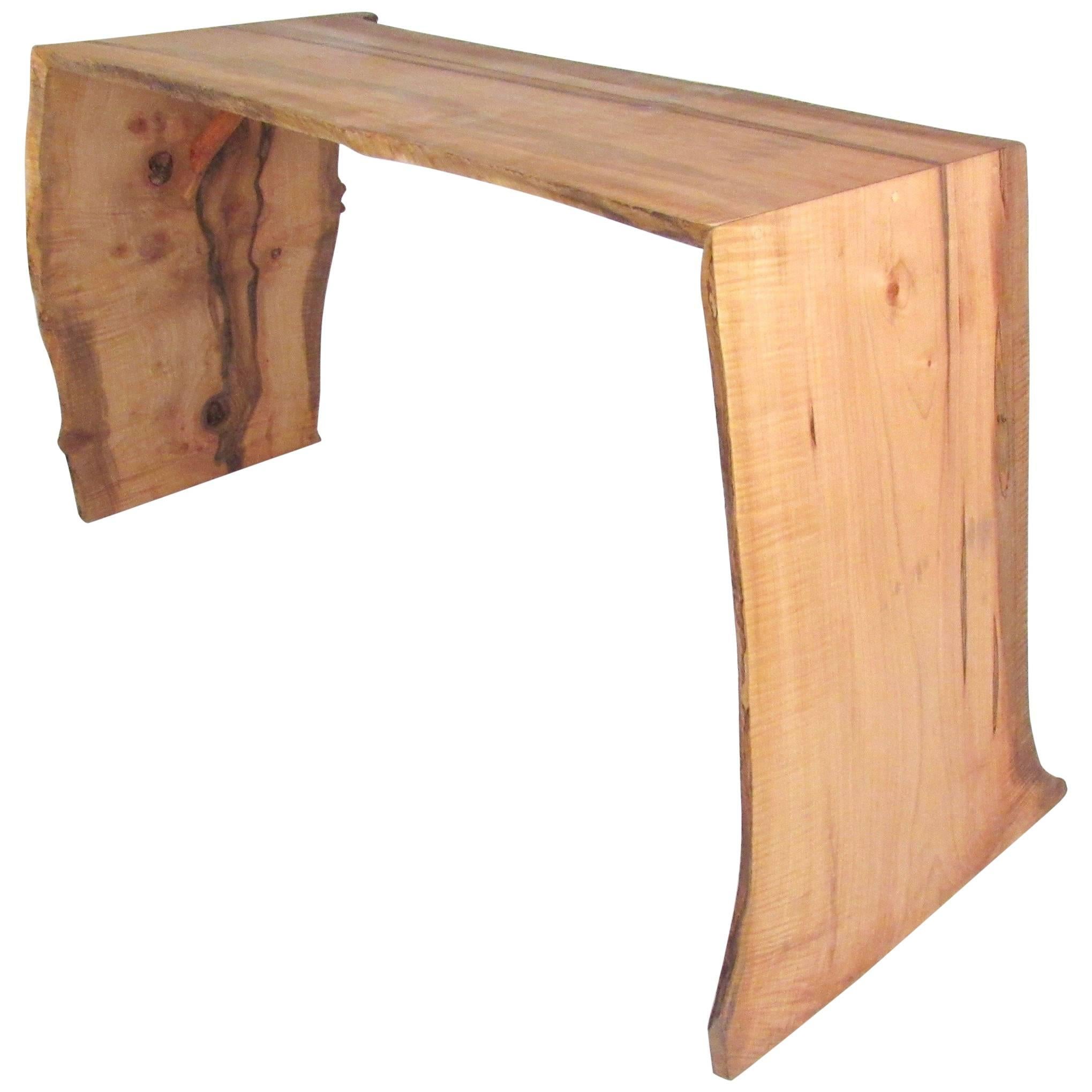 Studio Made Live Edge Console or Desk at 1stDibs