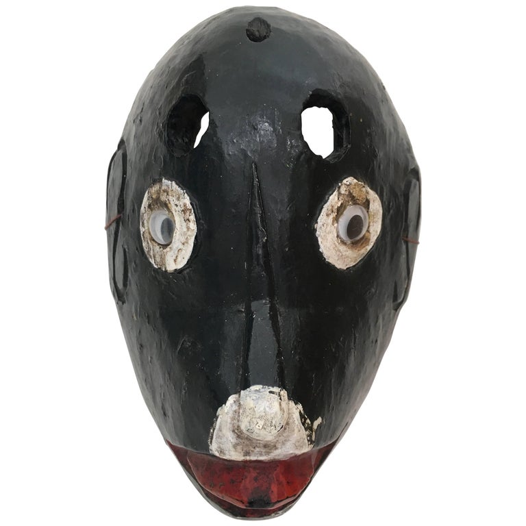 Monkey Mask, Hardwood, Chichicastenango, Guatemala, 1970s at 1stDibs