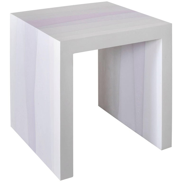 Fade Side Table, Lavender Cement by Fernando Mastrangelo For Sale at ...