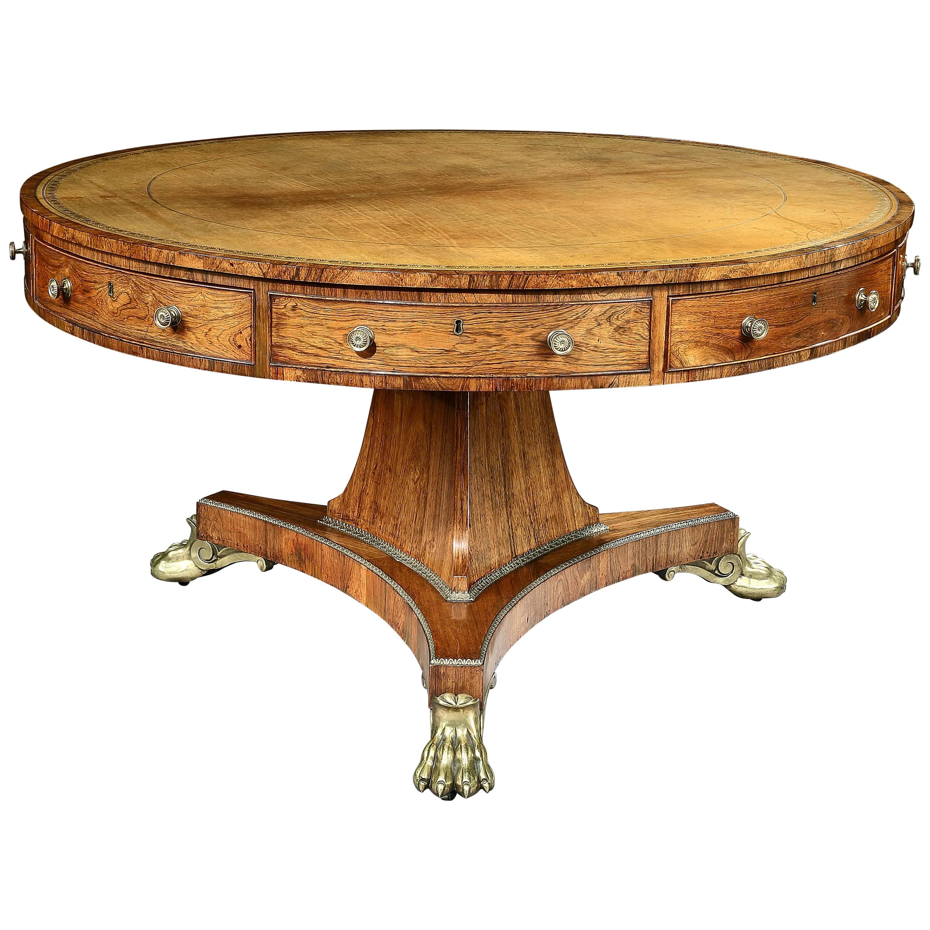 Mid-19th Century Rectangular Library Table by Johnstone and Jeanes For ...