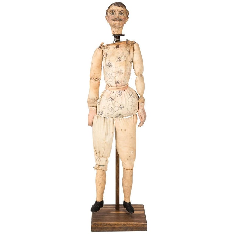 Puppet Sculpture on Stand For Sale at 1stDibs