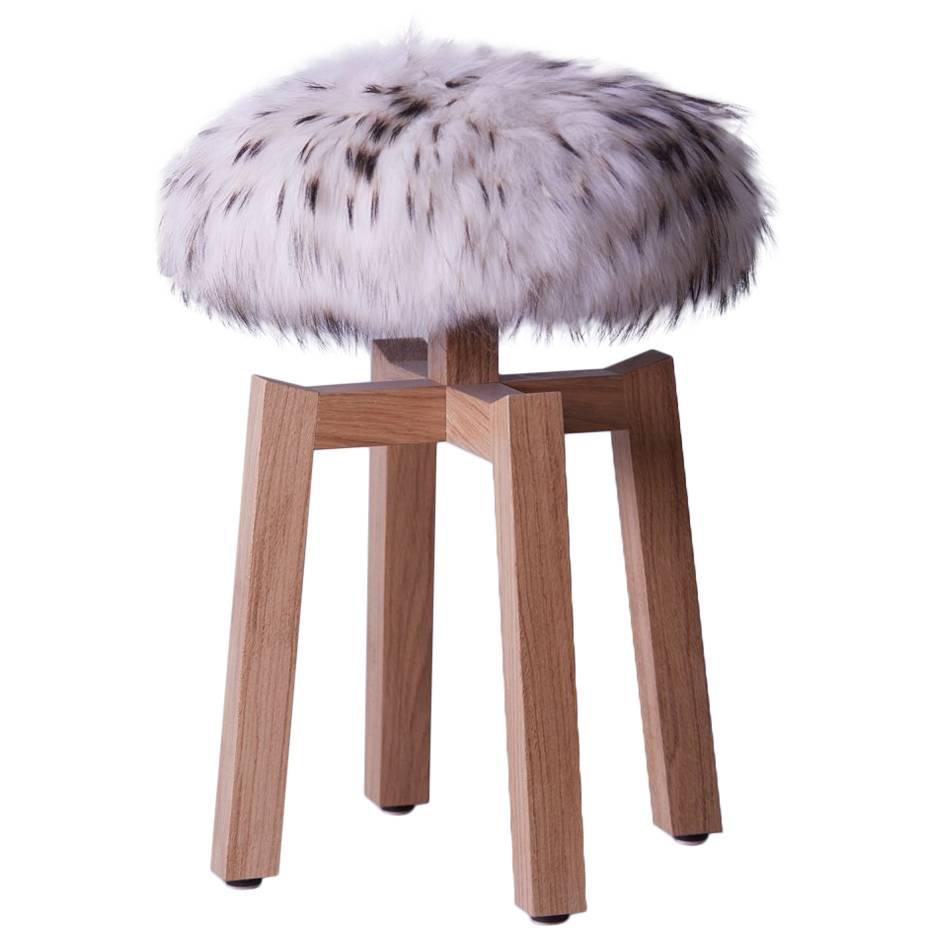 Contemporary French Chalet Affair Fur Stools at 1stDibs