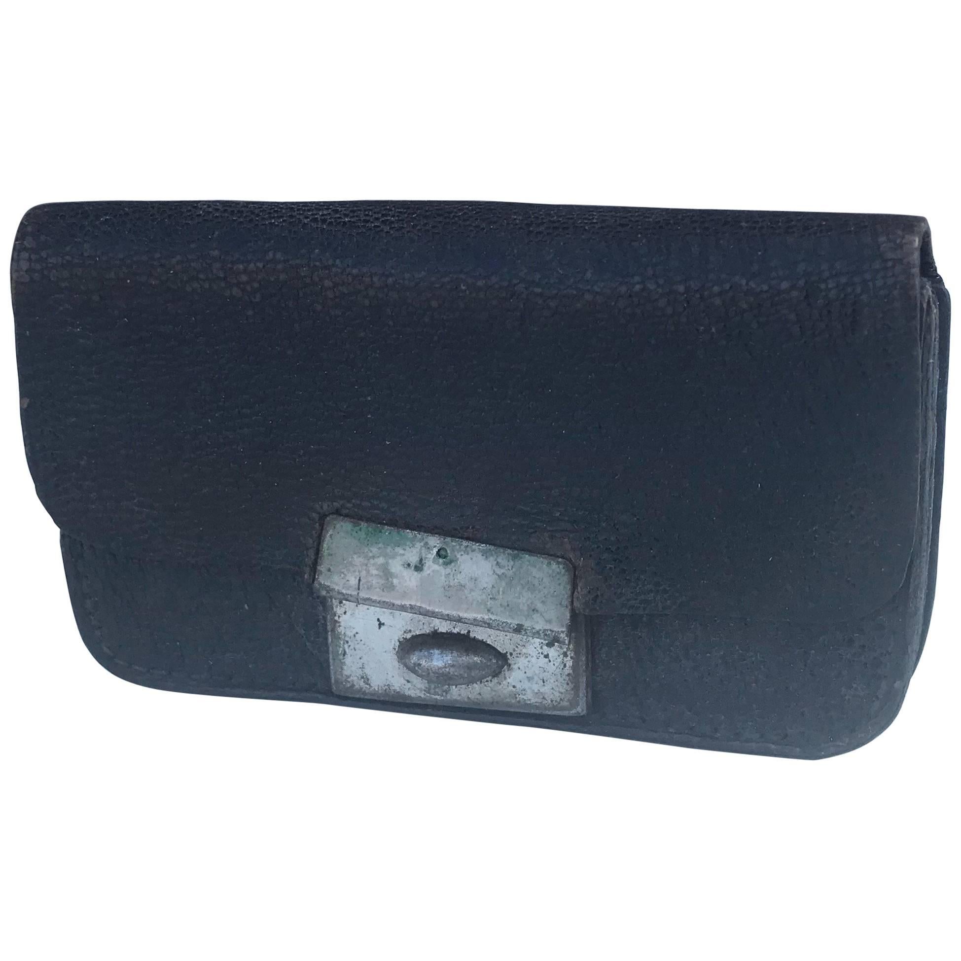 Antique Coin Leather Purse Wallet Historic Memorabilia For Sale at 1stDibs