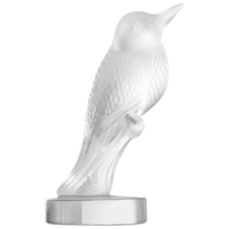 Lalique Hummingbird Figure/Sculpture in Clear Crystal For Sale at 1stDibs