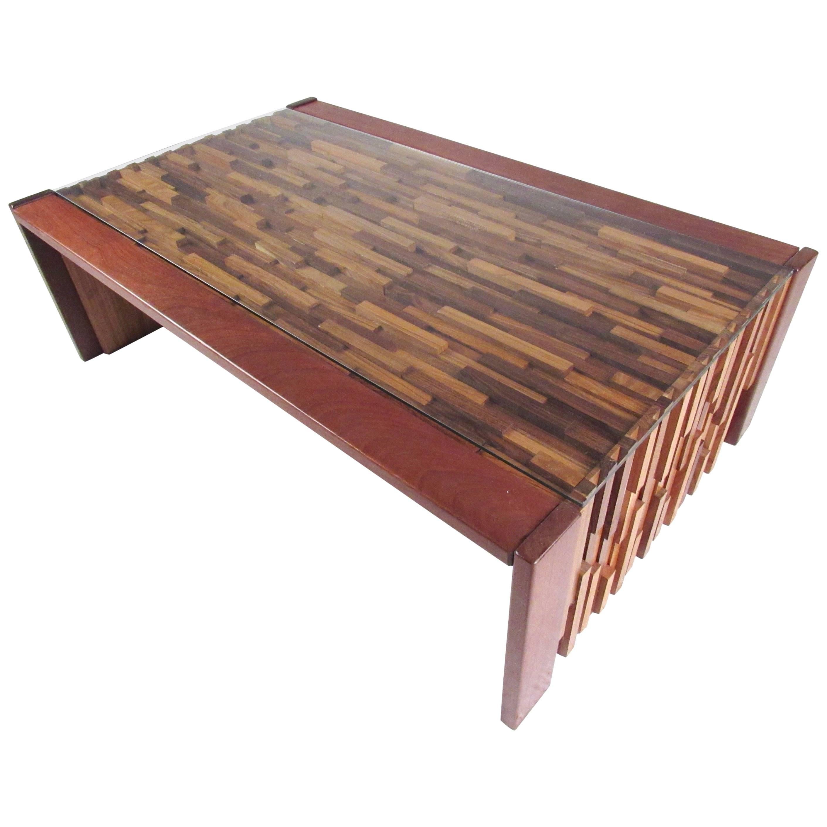 Percival Lafer Brutalist Modern Coffee Table, circa 1970s, Brazil For Sale at 1stDibs