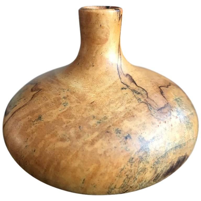 Rude Osolnik Rare Pale Wood Turned Vessel / Vase at 1stDibs