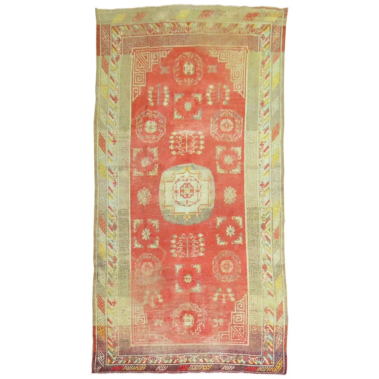Boho Chic Antique Khotan Rug at 1stDibs