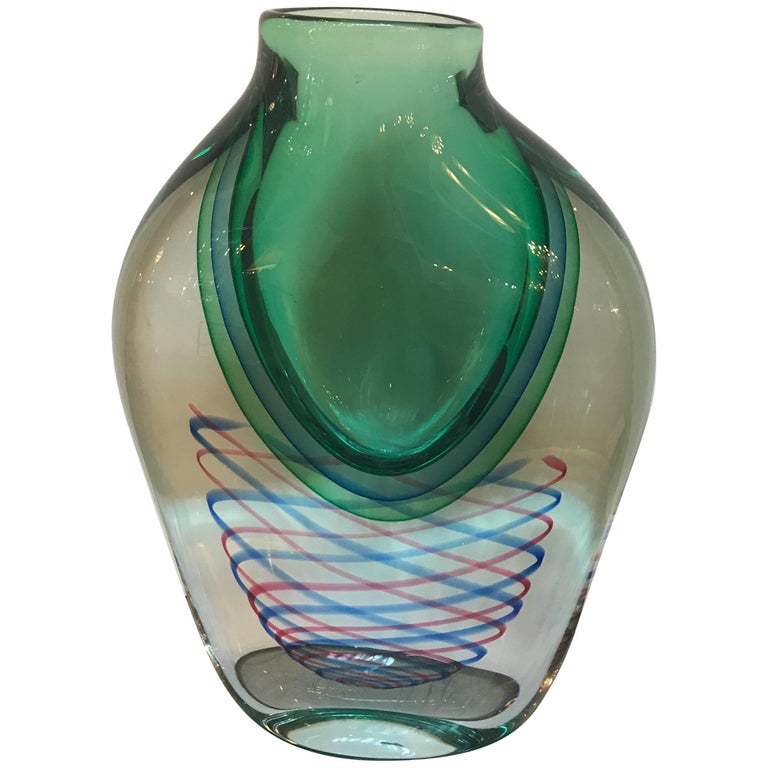 Oggetti Art Glass Vase by L. Onesto For Sale at 1stDibs | oggetti glass ...