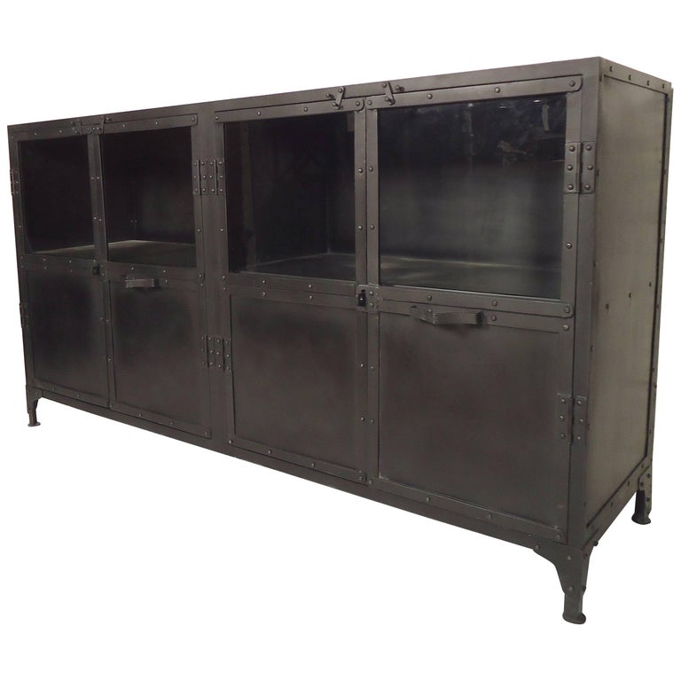 Black Metal Console For Sale at 1stDibs | black metal console cabinet