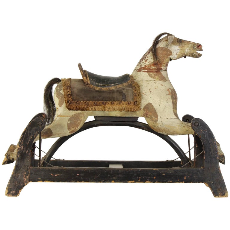 19th Century American Rocking Horse at 1stDibs