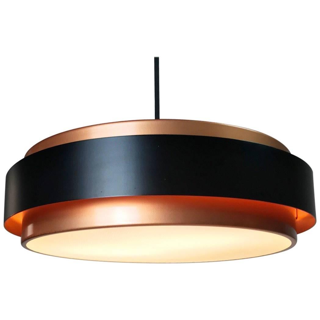 Jo Hammerborg Copper Ceiling Light Dano Circular by Fog and Morup 1963 ...