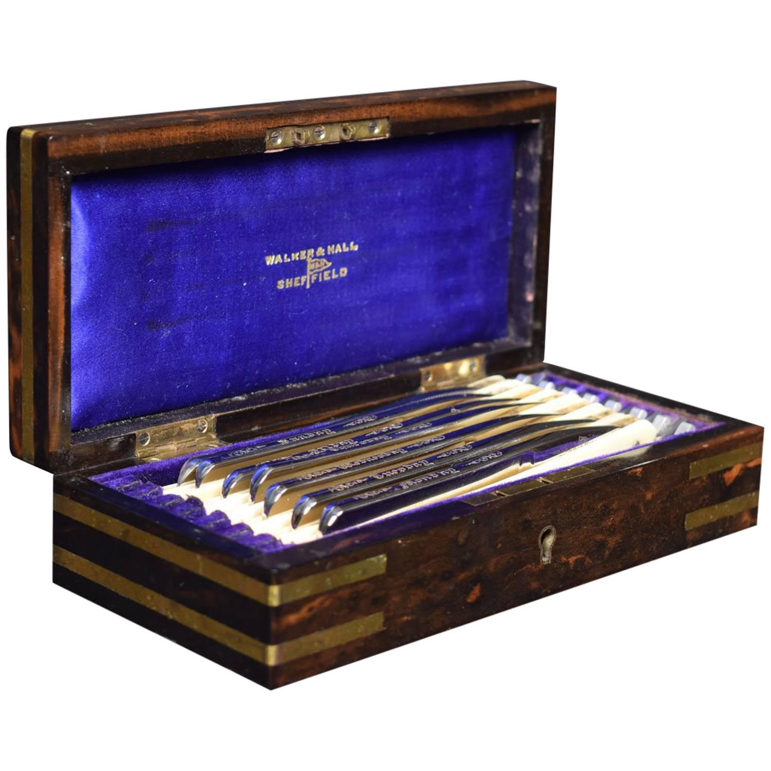 Coromandel Boxed Set of Cut Throat Razors For Sale at 1stDibs