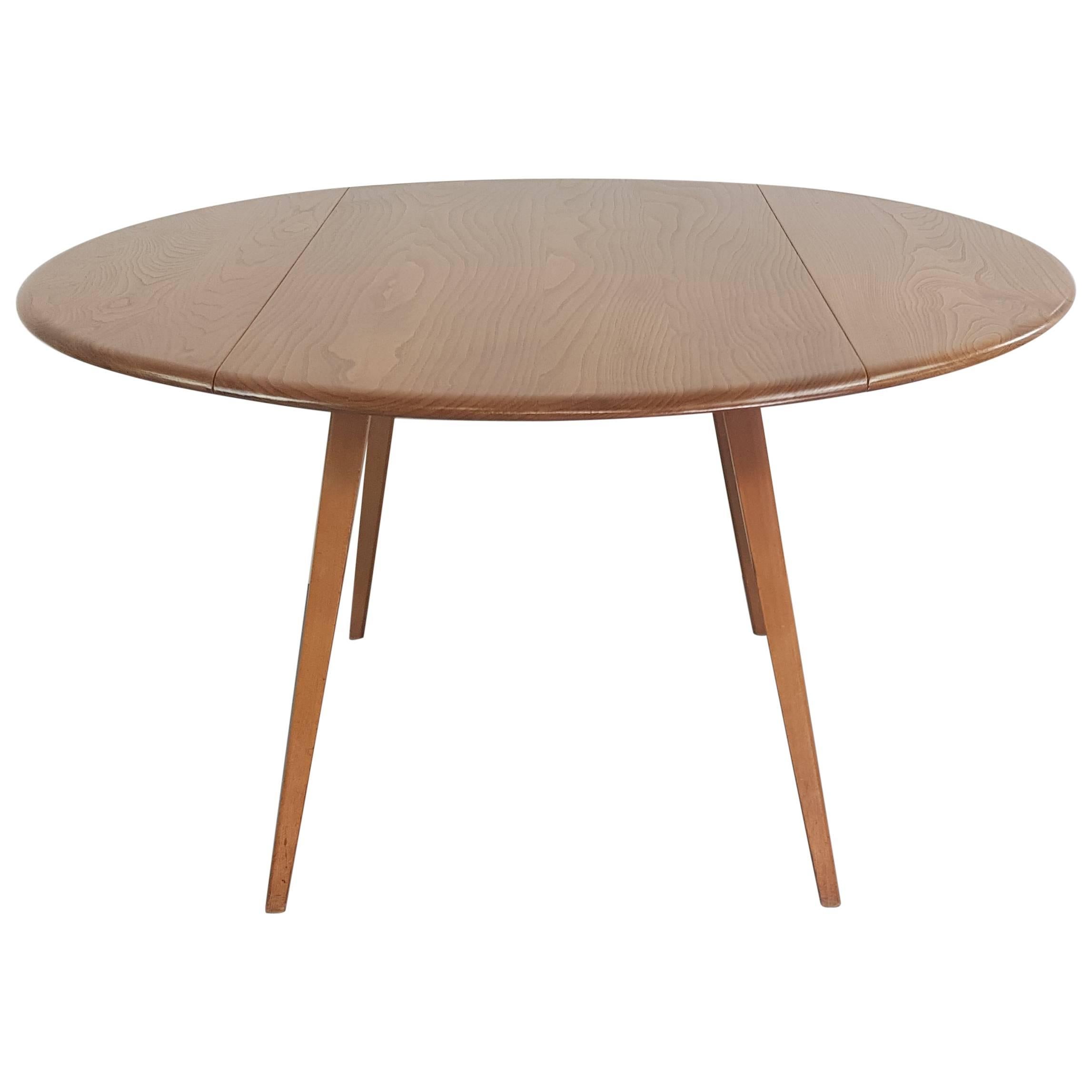 Vintage Ercol Round Dining Table - 3 For Sale on 1stDibs